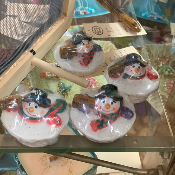 Holiday | Floating Candles Snowmen Vintage | Poshmark